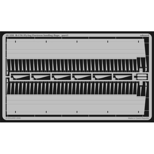 商品名：エデュアルド(48528）1/48 B-17G landing flaps用エッチングパーツメーカー：エデュアルド縮尺：1/48推奨キット：レベル、モノグラム＊本体キットが必要です。