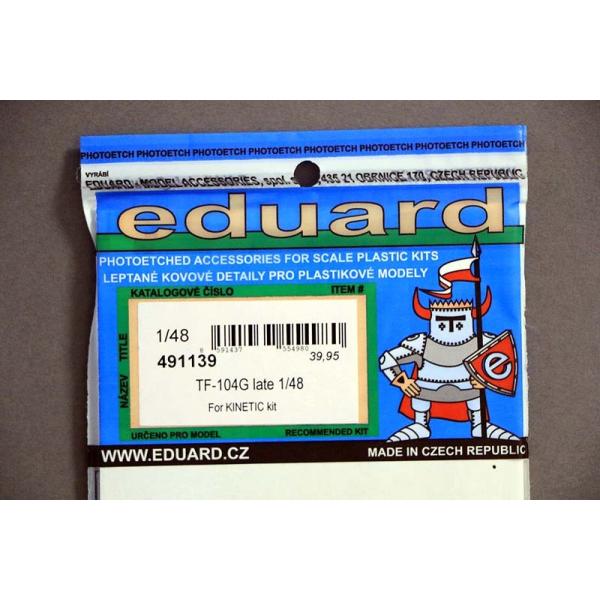 1/48 アメリカ空軍 Lockheed TF-104G スターファイター後期型用エッチングパーツ