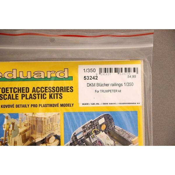 1/350 独重巡洋艦ブリュッヒャー用手すりのエッチングパーツ