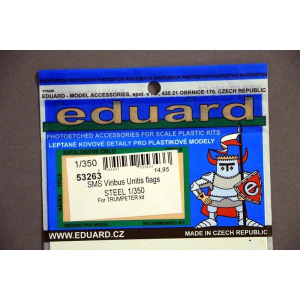 1/350 フィリブス・ウニティス (SMS Viribus Unitis)用国旗のエッチングパーツ