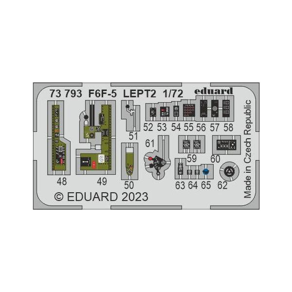 商品名：1/72 F6F-5用エッチングパーツ(エデュアルド用)商品コード：EDU73793縮尺：1/72メーカー：エデュアルド推奨キット：エデュアルド用＊本体キットが必要です。
