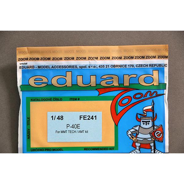 1/48 カーチス P-40E Kittyhawk/Warhawk用内装エッチングパーツ