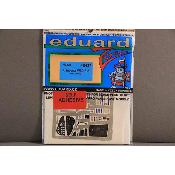 1/48 Canberra PR.9用内装のエッチングパーツ