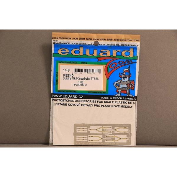 1/48 スーパーマリーン スピットファイア Mk.IXC/Mk.IXE用シートベルトのエッチングパーツ