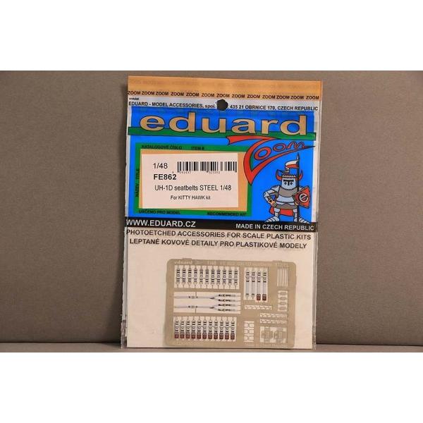 1/48 Bell UH-1D用シートベルトのエッチングパーツ