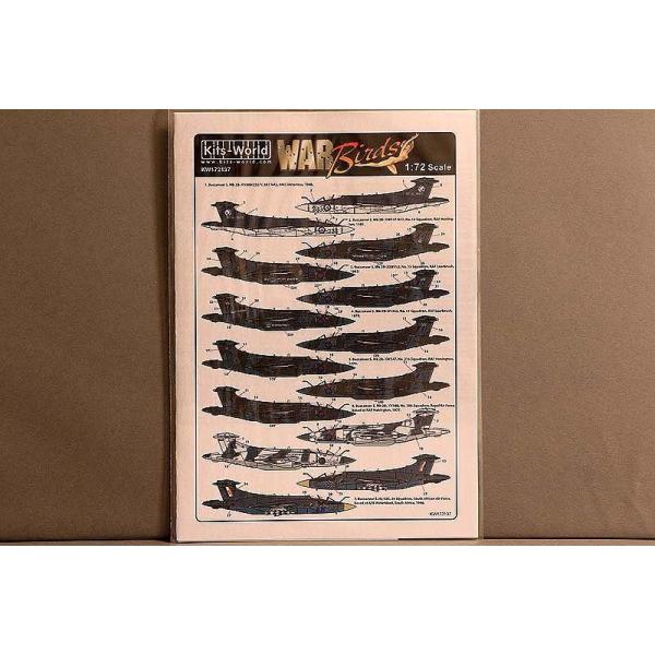キッツワールドKW172137  1/72  ブラックバーン バッカニア用デカール