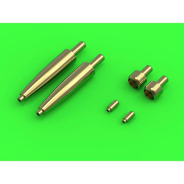 1/72 スピットファイヤ Mk.IXe/XVIe（後期型円形フェアリング)用ヒスパノ20mm、ブローニング0.5cal