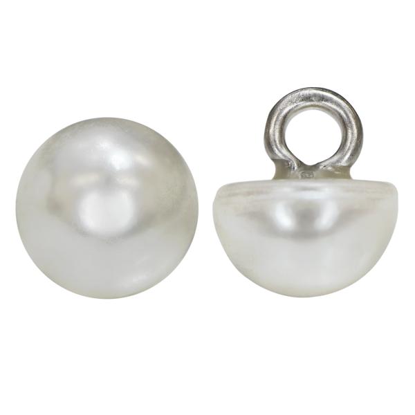 ●【サイズ】パールの直径約7.5mm（金属足部分：約4mm）【数 量】20個●【材 質】樹脂製、金属製（背面のボタン足部分）●【カラー】ホワイト（ツヤあり）●【用途】手芸、デコレーション用に！ニット、ワンピース、カーディガン、ブラウス、靴下...
