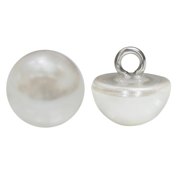 ●【サイズ】パールの直径約11.5mm（金属足部分：約4mm）【数 量】20個●【材 質】樹脂製、金属製（背面のボタン足部分）●【カラー】ホワイト（ツヤあり）●【用途】手芸、デコレーション用に！ニット、ワンピース、カーディガン、ブラウス、靴...
