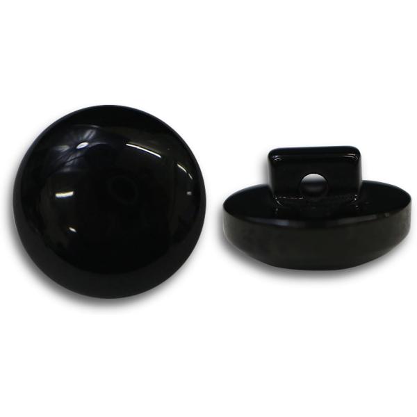 ●【サイズ】直径約12.5mm　【数量】18個●【ボタンの形】足つき キノコ型　【材質】樹脂　【カラー】ブラック ツヤあり●【用途】ボタンの取れてしまった衣類のボタンとして。バッグや小物にもおすすめです。●【特徴】糸通し用の足がついた、衣類...