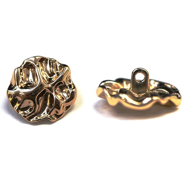 ●【サイズ】約20mm 1粒あたり約4.08g 【数量】6個●【材質】金属 【カラー】ゴールド 鏡面仕上げ●【特徴】凹凸のある円形メタルボタンです。縫い糸が目立ちにくい足つきのボタンです。●【用途】お手持ちの衣類のワンポイントとして。小物に...