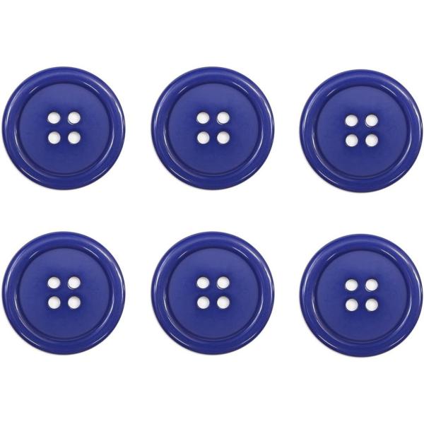●【サイズ】直径30mm 【1粒の厚み】約3.2mm 【1粒の重さ】約2.3g 【数量】6個●【ボタンの形】四つ穴ボタン 【材質】樹脂●【カラー】ネイビー●【特徴】ツヤありのカラーボタンです。両面紺色のシンプルなデザインです。●【用途】お手...