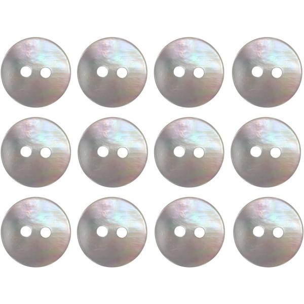 ●【サイズ】直径約12.5mm 【1粒の重さ】約0.6g●【数量】12個 【ボタンの形】二つ穴ボタン●【材質】淡水パールシェル 【カラー】ホワイト 【模様について】貝特有の風合い・オーロラ調の光沢●【特徴】片面磨き加工のシェルボタンです。オ...