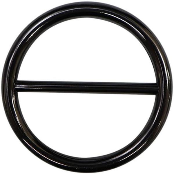 ●【サイズ】約35mm●【入り数】4個入り●【カラー】ブラック●【材質】金属●【用途】針無しの丸型バックルです。ベルトやショルダー部分の製作・装飾・調節に便利です。