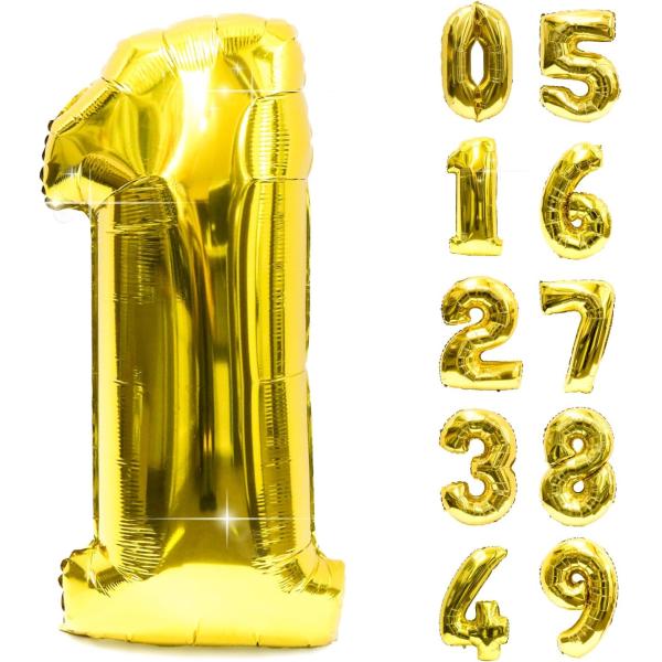 ●【サイズ】約60cm ※数字の種類によって多少の誤差があります●【数　字】1●【カラー】ゴールド●【材 質】アルミニウム●【特 徴】お誕生日や記念日などの飾りつけに使用できる約60cmサイズの数字型バルーンです。壁に飾ったりヘリウムガスを...