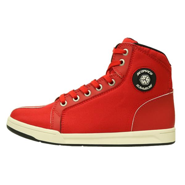 ・カジュアルな雰囲気で、スニーカーのようなバイク用ライディングシューズ。・サイドジップ採用で脱ぎやすく、また着用後は脱げにくく。・しっかりとしたキャンバス地は、カジュアルな日常着にも合わせやすく、　履いたときの軽さも抜群です。・歪みの少ない...