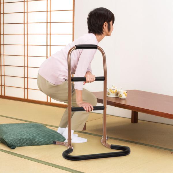 玄関、トイレ、寝室、居間……。日常の何気ない「立ち上がる」という動作が、膝や腰への負担になっていませんか？「楽らくサポート立ち上がり手すり」は、そんなお悩みを解消するために設計されました。最大の特徴は、体側に絶妙に傾斜した独自のフォルムです...