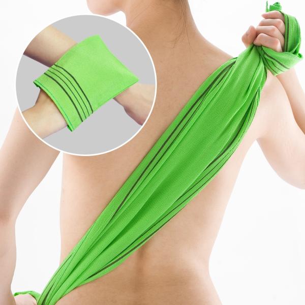 本場韓国の技をご自宅で！ソンウォル社製アカスリ豪華2枚セットニオイや黒ずみの原因となる古い角質を「ごっそり」かき出す！韓国の老舗高級メーカー「ソンウォル社」製のアカスリセットです。120cmの超ロングタオルと、細部まで洗えるミトンの2枚組。...