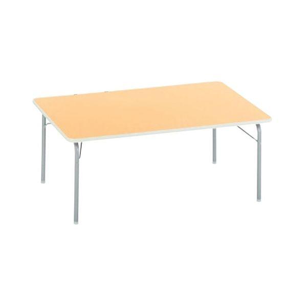 脚部にアルミニウムを採用し、軽量化をはかったテーブルです。裏面テーブルグリップ付。