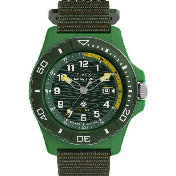 【発売日：2026年03月19日】■ブランド■ブランド：TIMEX / タイメックス型番：TW2Y61400モデル：Expedition Freedive Solar?■カラー■文字盤カラー：グリーン■素材■ケース素材：プラスチックベルト素...
