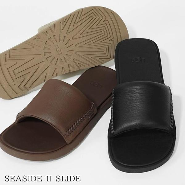 アグ UGG メンズ サンダル 1166593 ベージュ ブラウン ブラック シーサイド II スライド フットベッド スライドサンダル シャワーサンダル シューズ 靴 ロゴ サトウキビEVA プレゼント 誕生日Item Dataブランド：...