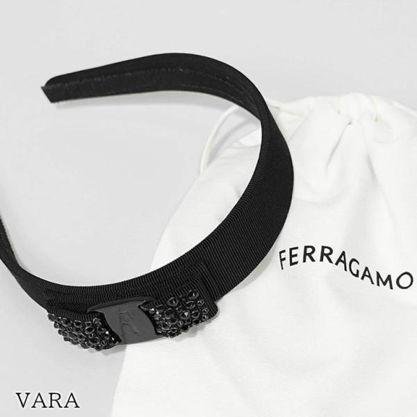 フェラガモ FERRAGAMO レディース カチューシャ VARA 341689 487758 NERO CON SWAROV E VARA SM NERO ブラック 001 ヴァラ Salvatore Ferragamo サルヴァトーレ ...