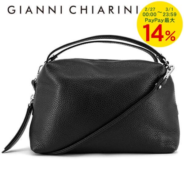 ジャンニキアリーニ GIANNI CHIARINI レディース ショルダーバッグ ALIFA M BS8148 COMM GRN NERO ブラック 001 ブラック ジャンニキャリーニ MEDIUM SIZE ミディアムサイズ アリファ ...