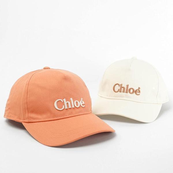 クロエ Chloe KIDS キッズ キャップ C20871 APRICOT アプリコット 43A LILY アイボリー 105 小物 ロゴ 刺繍 刺しゅう CAP 帽子 野球帽 ベースボールキャップ プレゼント 誕生日 クリスマス 母の日...
