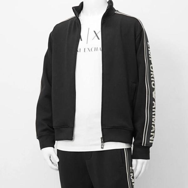 エンポリオアルマーニ EMPORIO ARMANI メンズ トラックジャケット EM002913 AF10013 BLACK BEAUTY ブラック UC001 長袖 アウター ダブルジップ ダブルファスナー ロゴ ラグランスリーブ ストレ...
