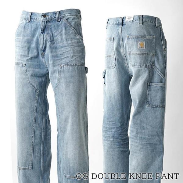 カーハート ワークインプログレス Carhartt WIP メンズ ジーンズ OG DOUBLE KNEE PANT I036733 BLUE BURST WASHED ウォッシュブルー 01UR オージー ダブル ニー パンツ WORK ...