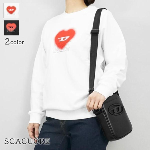 ディーゼル DIESEL KIDS キッズ スウェットシャツ SCACUORE J02230 0JFAV ホワイト K100 ブラック K900 トレーナー クルーネック スウェット 長袖 ロゴ ハート プリント ガールズ レディース 大人...