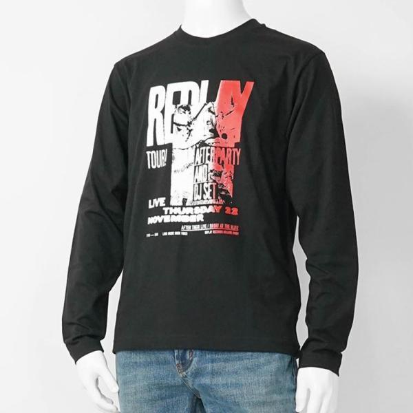 リプレイ REPLAY メンズ 長袖Tシャツ M3302 2660 ブラック 098 ロンT カットソー クルーネック 長袖 ロゴ プリントItem Dataブランド：REPLAY（リプレイ）アイテム：長袖Tシャツ品番：M3302 2660...