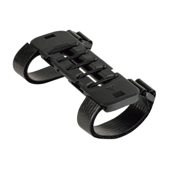 伸縮性のあるコードでエナジージェルなどを保持する、トライアスロンなどに最適な「ファストフュエル プラットフォーム」。コンパクトなS サイズ。 エンジニアリング グレード ポリマー／TPR ／ナイロン ストラップ ストラップ マウント 伸縮コ...