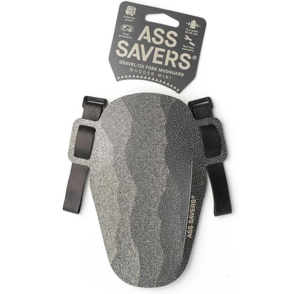 ASS SAVERS MUDDERシリーズの簡易フロントフェンダー フェイスとヘッドセットベアリングの保護、滑り止めストラップで簡単に安全にフィットします すべての硬いクロス/グラベルフォークに適合 グラベルやバイクパッキングに最適 マジッ...