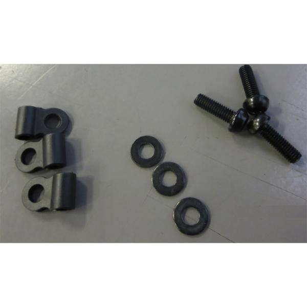 沖縄県への発送に送料無料は適用されません。購入金額に関わらず1,650円（税込）が通常送料に別途加算されます。  2015〜FS01リアショック リモートケーブルガイド 3個セット 2012ごろTF01のケーブルガイドに代用できます。  商...