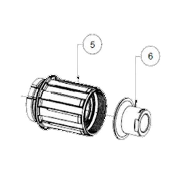 沖縄県への発送に送料無料は適用されません。購入金額に関わらず1,650円（税込）が通常送料に別途加算されます。  BMC完成車付属のホイール用シマノ対応フリーボディ＋エンドキャップ CRD-321/400/501 (MY21) CRD-32...
