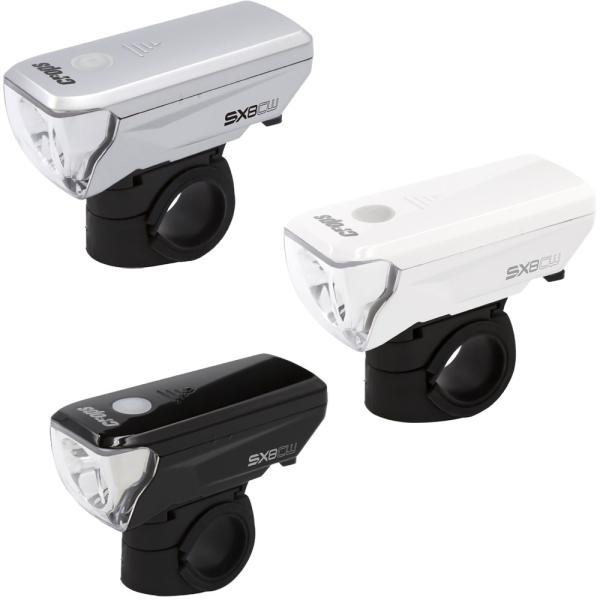 自転車に合わせて選べる３色カラー JIS規格に準拠した前照灯です。コンパクトでどんな車種にもマッチするシンプルデザインのライトです。 自転車のカラーに合わせて選べる３色展開。クロスバイクやシティーサイクルにもおすすめです。 前モデルのSX8...