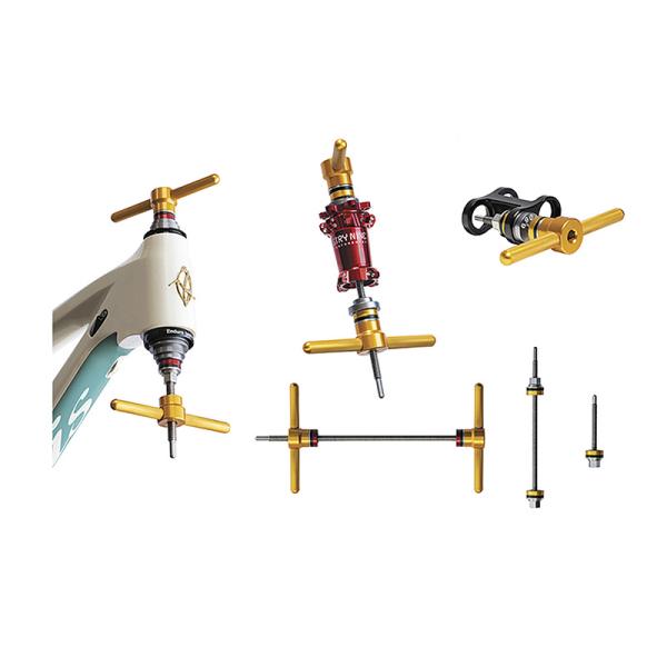 沖縄県への発送に送料無料は適用されません。購入金額に関わらず通常送料に別途加算されます。  全てのベアリングに対応したサービスツールセット ヘッドセット、BBベアリング、ハブベアリング、サスペンション リンケージベアリングに対応  2種類の...