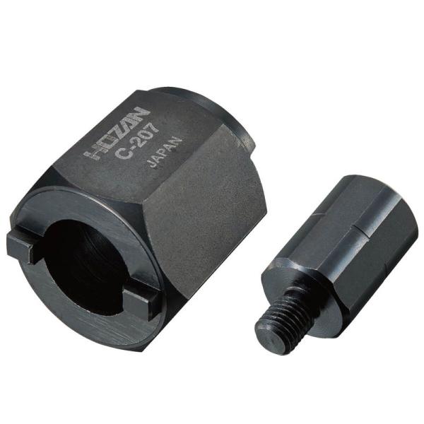 沖縄県への発送に送料無料は適用されません。購入金額に関わらず通常送料に別途加算されます。  一般車に多く使用されているボトムブラケット（ハンガー）用ツール。 BBシャフトの先端に付属のガイドを取り付けて使うことで大きなトルクでも安定した作業...