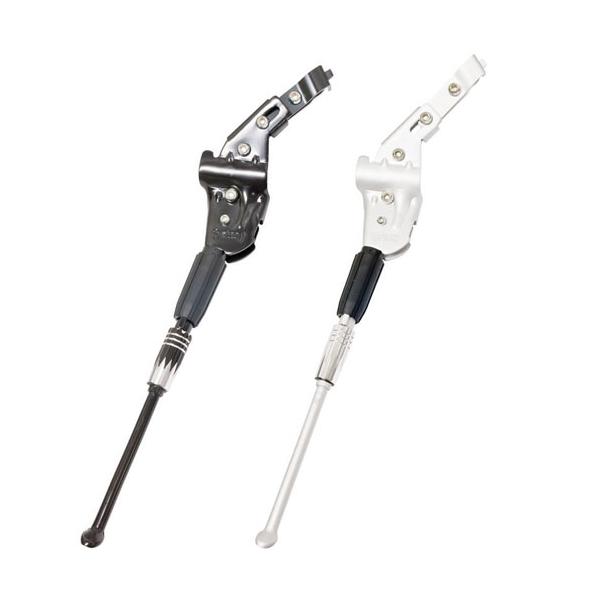 ※沖縄県への発送に送料無料は適用されません。購入金額に関わらず通常送料に別途加算されます。アジャストタイプのサイドスタンド アルミ製  伸縮構造になっていますので、26インチ〜29インチに対応します。  シートステーにあわせて、角度を調整す...