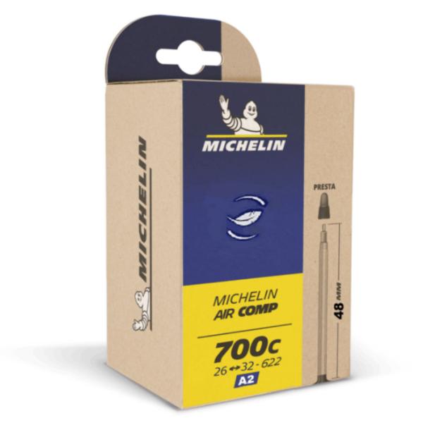 沖縄県への発送に送料無料は適用されません。購入金額に関わらず通常送料に別途加算されます。  AIR COMP A2 700×26/32 B/C FV 48 平均重量：90g  材質：軽量ブチル  バルブ：仏式  バルブ長：48mm  ETR...