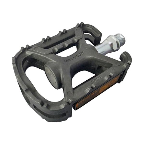 お手頃価格の樹脂ペダル リフレクター付きプラスチック製軽量オフロードペダル ポリプロピレン（PP樹脂）、両面踏み、トークリップ取付可能 ボールベアリング サイズ：W95 x L72 重量：259g 商品のカラー・サイズについて 商品のカラー...