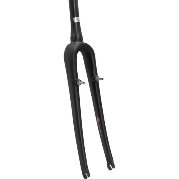 クラウンレースがカーボン一体化となり、軽量化 カンチ台座仕様のレーススペックフルカーボンテーパードフォークがアップデート。 高剛性のクラウンから伸びるレッグ部分はしなやかなラインを形成しながら剛性バランスを保ち、絶妙な操縦性を実現。 特にコ...