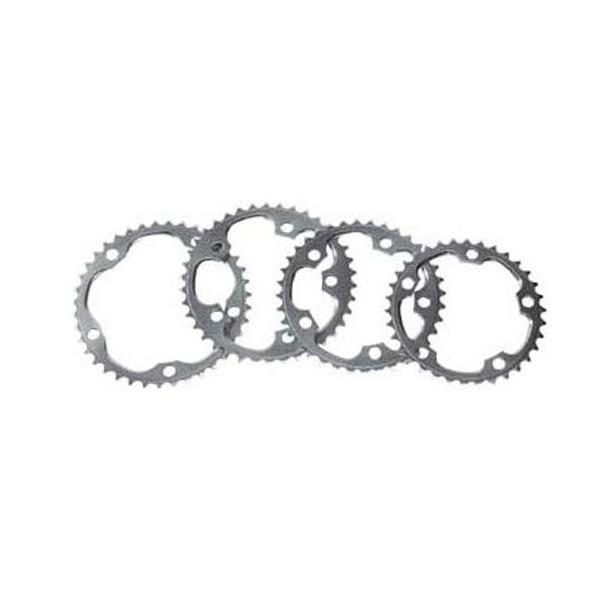 ※沖縄県への発送に送料無料は適用されません。購入金額に関わらず通常送料に別途加算されます。■7075 T6アルミ ■シマノ130PCD対応 ■歯数:39、38T ■9/10S用 ■シルバー ■数量:1枚  ※商品のカラーはディスプレイの種類...