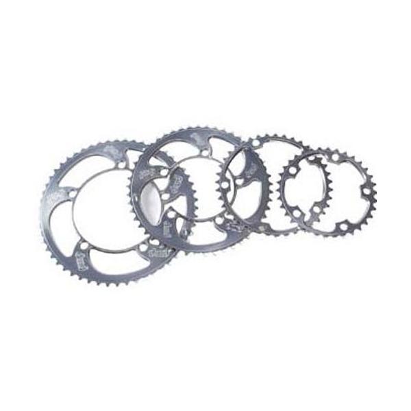 ※沖縄県への発送に送料無料は適用されません。購入金額に関わらず通常送料に別途加算されます。■7075 T6アルミ ■シマノ130PCD対応 ■歯数:52、51、50T ■9/10S用 ■シルバー ■数量:1枚  ※商品のカラーはディスプレイ...