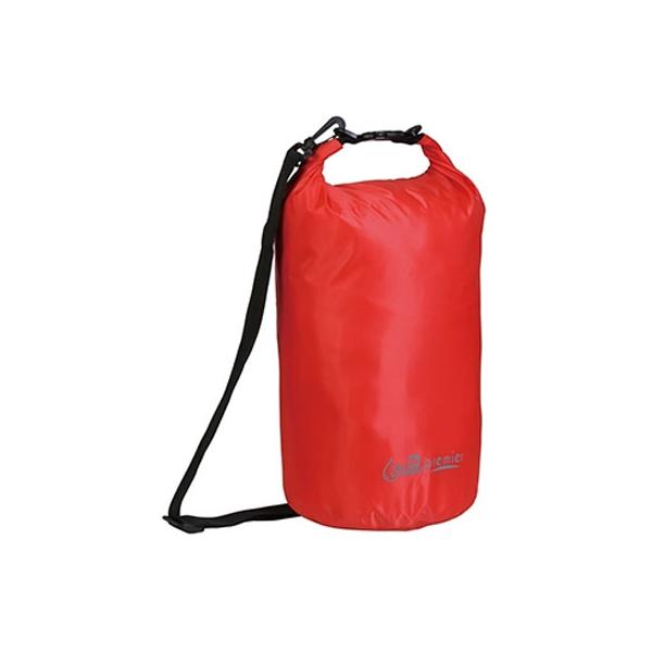 ※沖縄県への発送に送料無料は適用されません。購入金額に関わらず通常送料に別途加算されます。使い勝手の良い、シンプルな筒状のバッグ 防水バッグ10L  取り外し可能なショルダーが1本付属  ポリエステル素材の生地に、格子状にナイロン繊維が縫い...