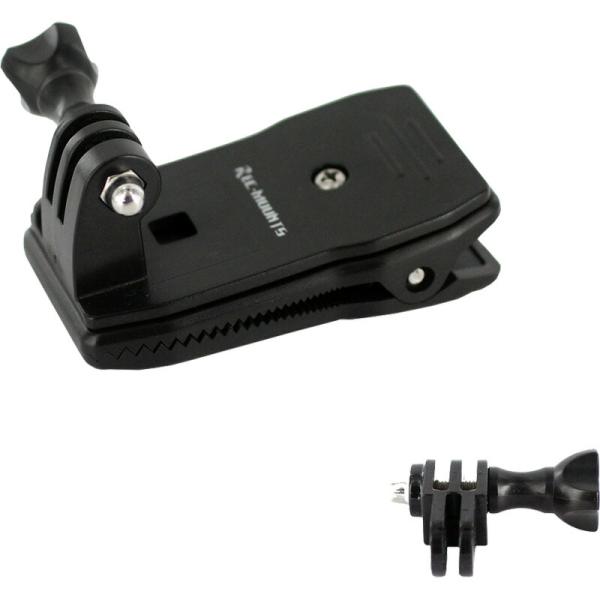 ※沖縄県への発送に送料無料は適用されません。購入金額に関わらず通常送料に別途加算されます。簡単・便利なクリップタイプのマウント。 360°回転式でベルトやリュックにはさんでカメラを装着出来ます。  大型強力クリップでガッチリ固定！！ズレ防止...