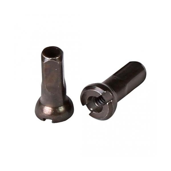 沖縄県への発送に送料無料は適用されません。購入金額に関わらず1,650円（税込）が通常送料に別途加算されます。  ブラスニップル (14G/100ケ)  ニップル頭部の丸い形状は、リムとニップルの間でボールジョイントのように機能し、スポーク...