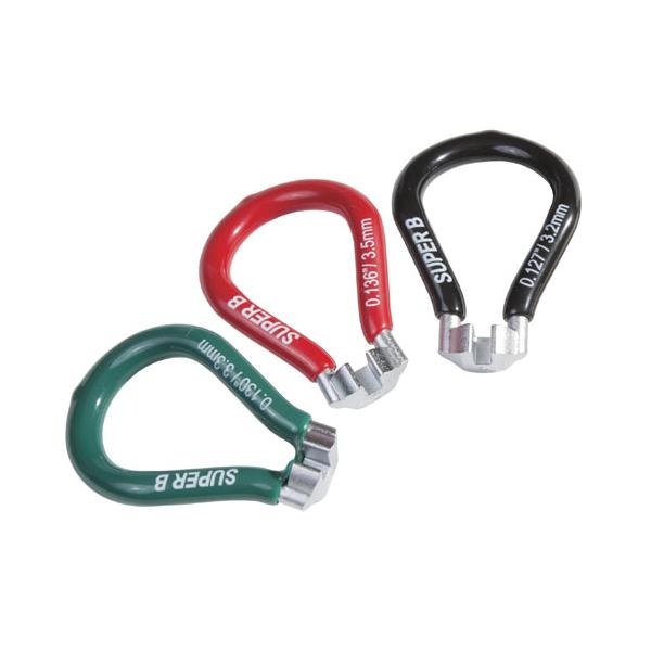 ※沖縄県への発送に送料無料は適用されません。購入金額に関わらず通常送料に別途加算されます。スポークレンチです。 0.127/3.2mmブラック  0.130/3.3mmグリーン  0.136/3.5mmレッド  商品のカラー・サイズについて...