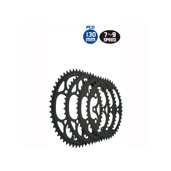 ※沖縄県への発送に送料無料は適用されません。購入金額に関わらず通常送料に別途加算されます。7-9スピード対応チェーンリング。クランクはそのままで、ワイドなギア比の変更に対応できます。■5アーム用■数量:1枚【材質】アルミ【PCD】130mm...